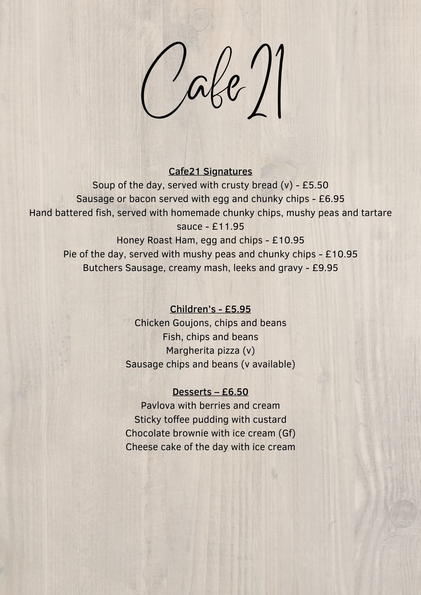 Cafe21 – Denbighshire Leisure Ltd