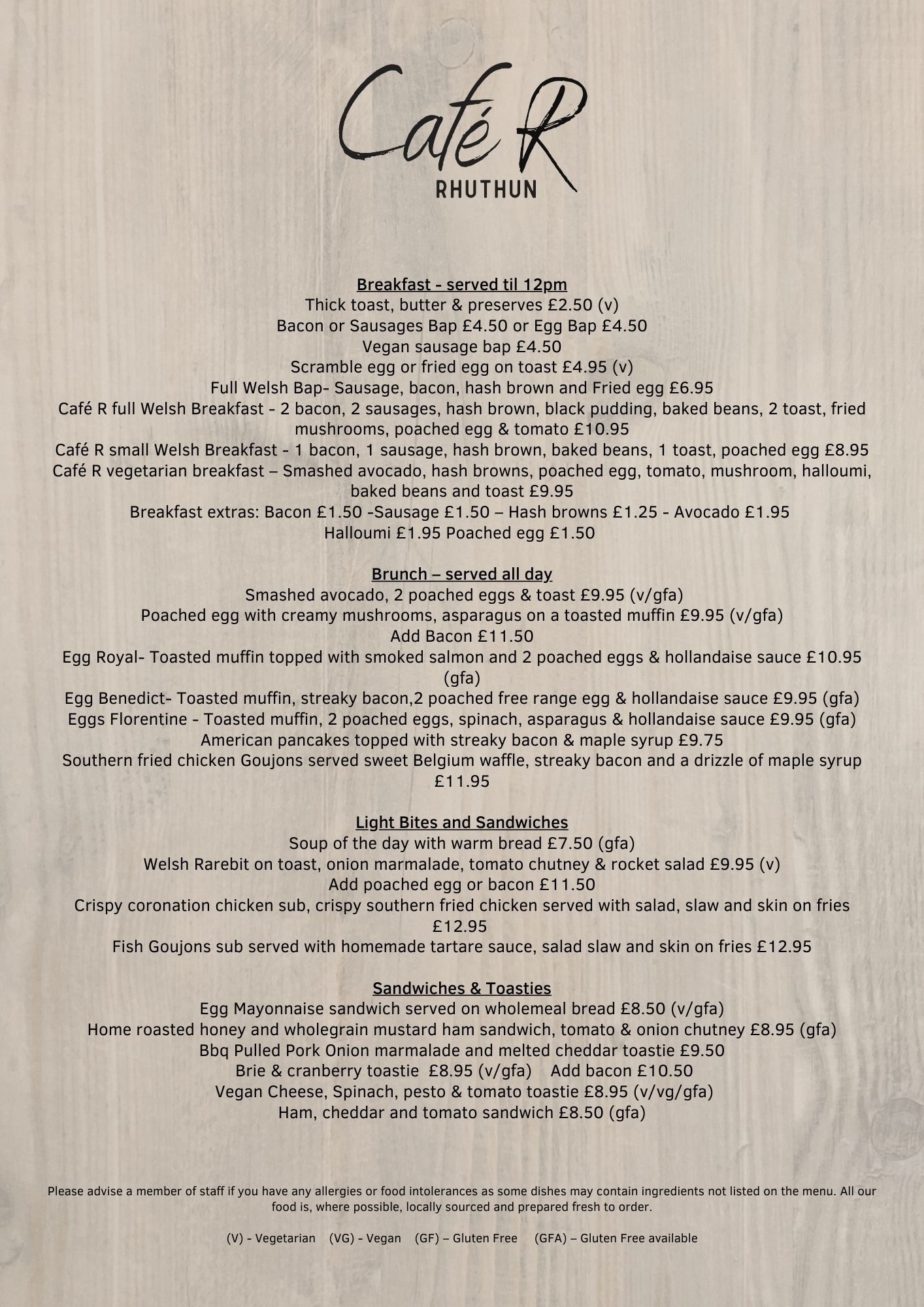 Cafe R – Denbighshire Leisure Ltd
